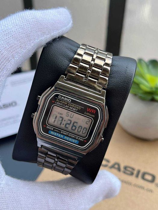 Годинник Casio Vintage A159 Total Black / часы касыо A159 /касіо A168 ...