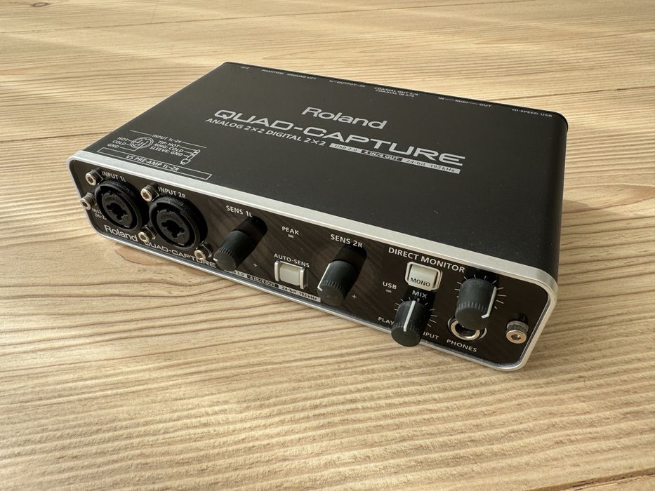 Roland QUAD-CAPTURE Interface de Áudio USB 2.0 Santa Joana • OLX.pt
