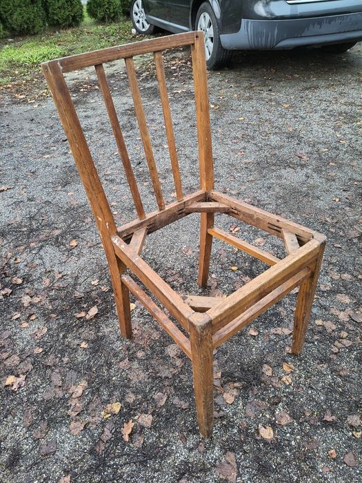 Zabytkowa rama krzesła dąb przedwojenne wysylka Dziesław • OLX.pl