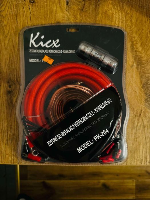 Nowy zestaw do instalacji wzmacniacza Kicx PK-204 Katowice Ligota-Panewniki • OLX.pl