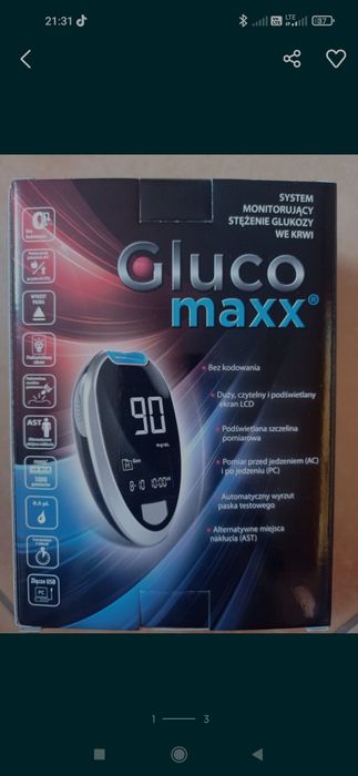 Glucomaxx nowy, cały komplet . Żychlin • OLX.pl