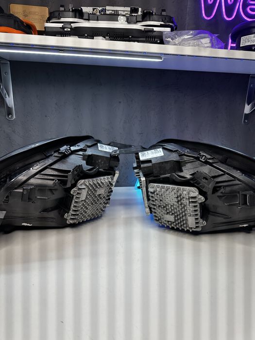 Фары фари Mini Cooper f54 f55 f56 f57 black Full led купер лед чорні ...