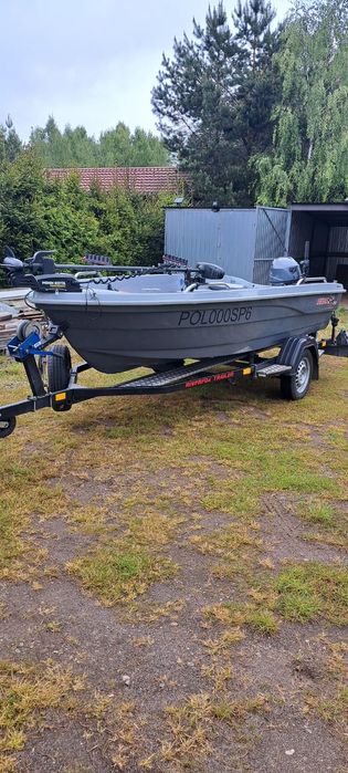 Łódź Riverfox 420 yamaha 25km cały zestaw gotowy na ryby Koszalin • OLX.pl