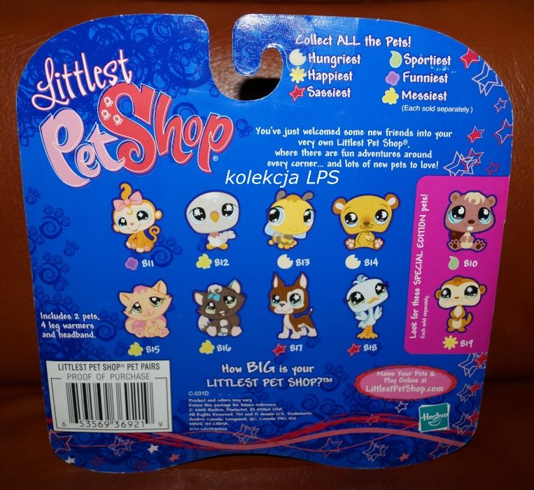LPS ZESTAW dog #817 UNIKAT Littlest Pet Shop oryginalny NOWY oryginał ...