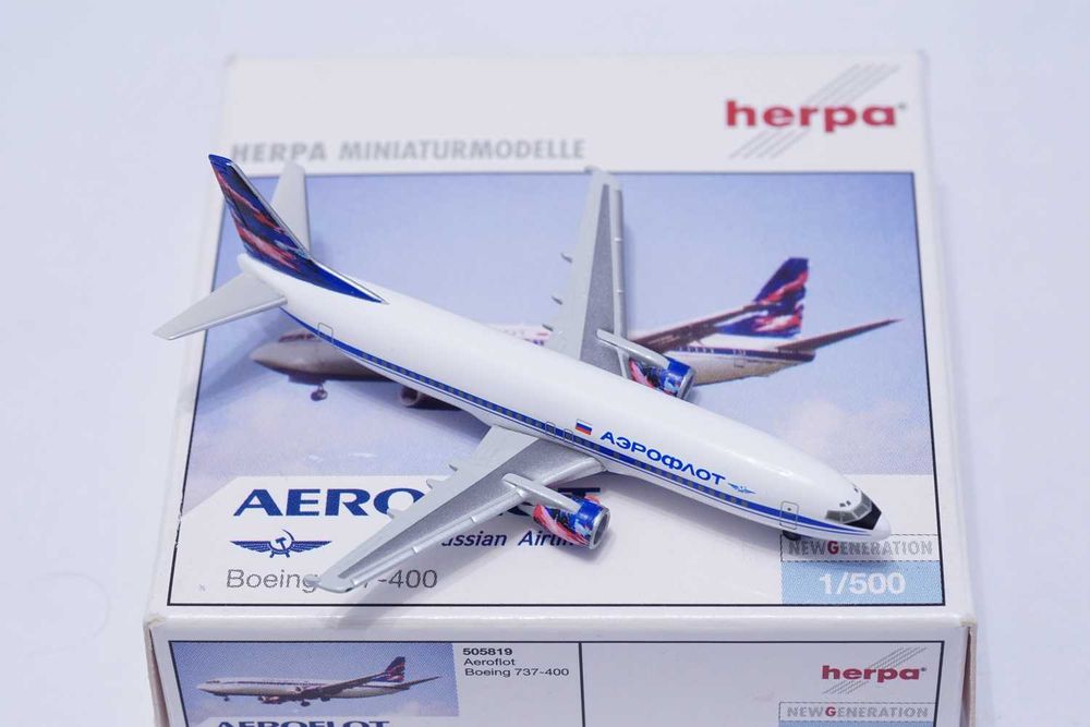 HERPA Aeroflot Boeing 737-400 skala 1:500 Jasiewo • OLX.pl