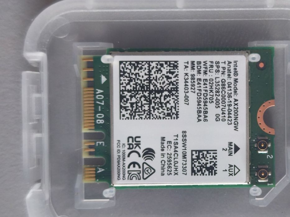 Wi Fi adapter do laptopa iIntel AX200NGW Wi-Fi 6 + Bluetooth 5.1 | NOW ...
