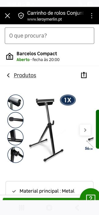 Vendo carrinho de rolo capacidade ate 60 kg NOVO Apúlia E Fão • OLX.pt