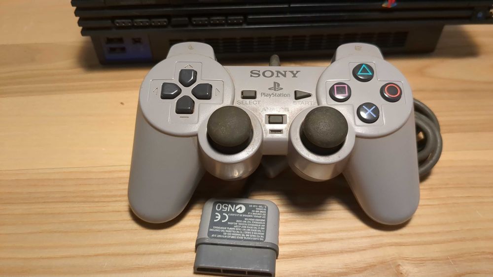 PlayStation 2 PS2 Fat Pad Dualshock+Karta pamięci 8MB+Wideo+GRA TEKKEN ...