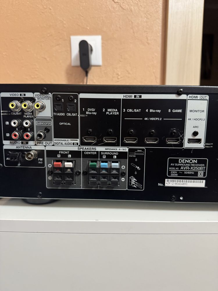 AV-ресивер Denon AVR-X250BT 5.1 4k: 8 500 грн. - Усилители / ресиверы ...