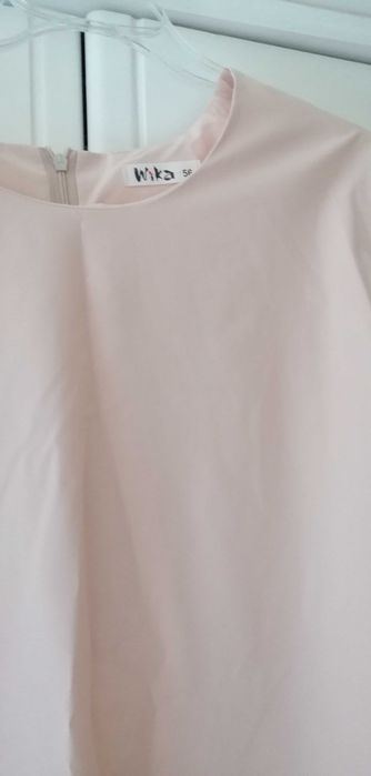 Pastelowa pudrowa jasnoróżowa bluzka z dlugim rekawem 56 XXXL Łódź ...