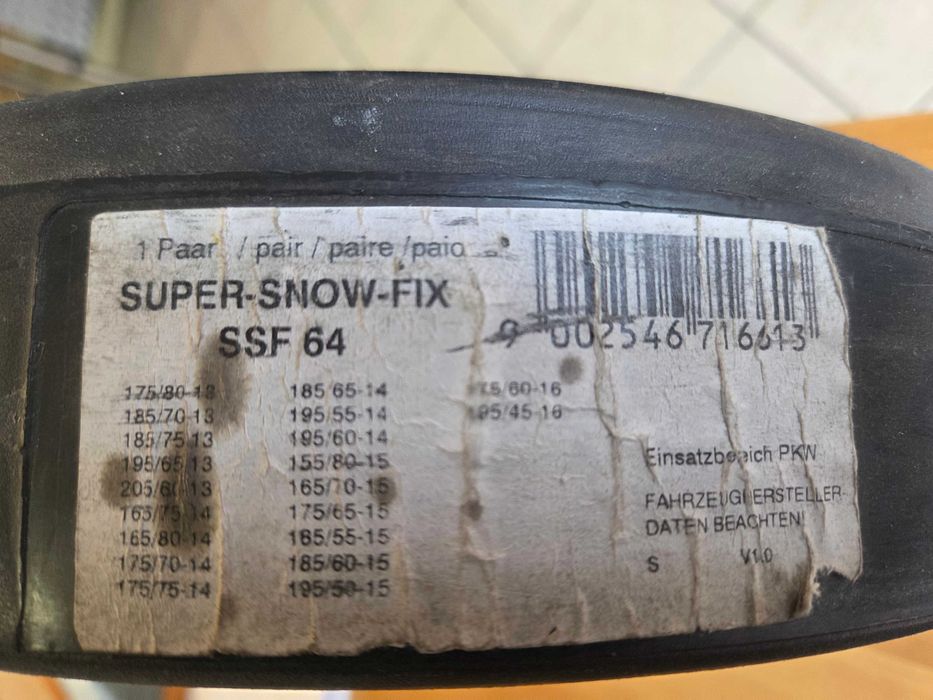 Łańcuchy śniegowe 13" 14" 15" 16" Super Snow-Fix Ząbkowice Śląskie • OLX.pl