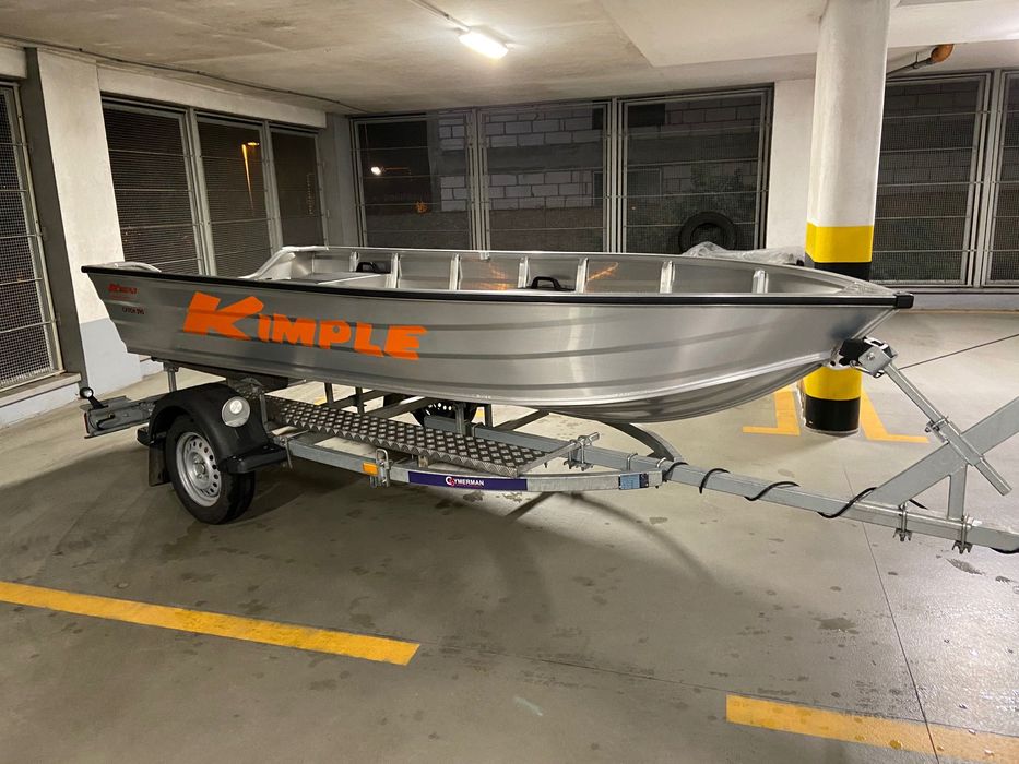 Aluminiowa łódź Kimple model Catch 390 do natychmiastowego odbioru ...