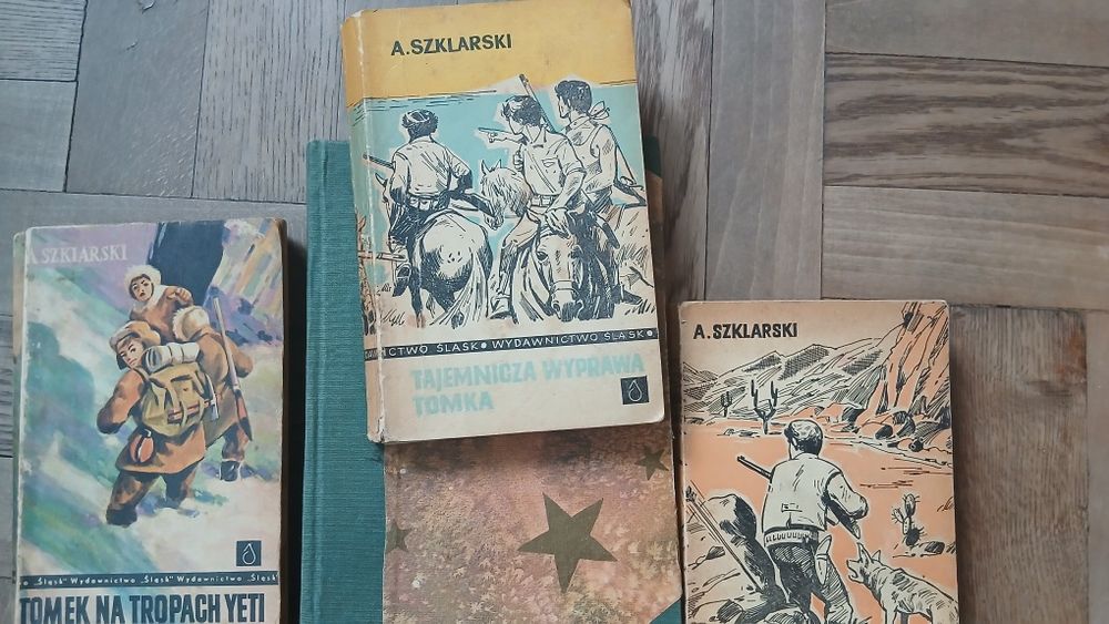 Zestaw książek o Tomku W. (A. Szklarski) i "Mały bizon" (A. Fiedler ...