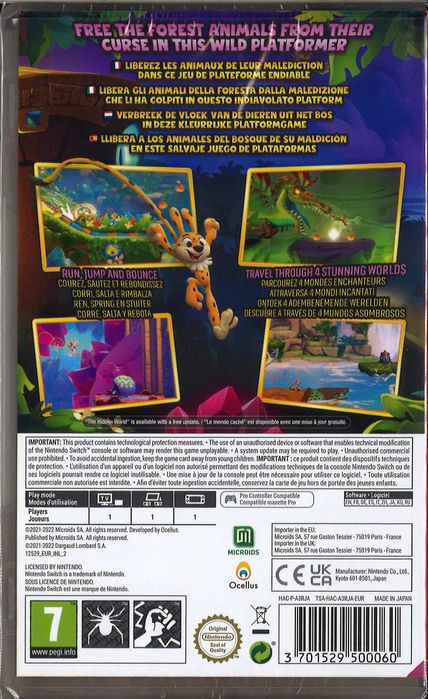 Marsupilami: Hoobadventure (NS) Gra nowa w folii Radom • OLX.pl