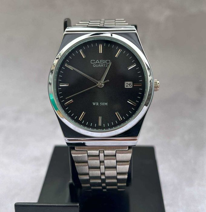 Годинник Casio MTP-VC01 Silver/Black | Мужские часы Касио | Часи А159 ...