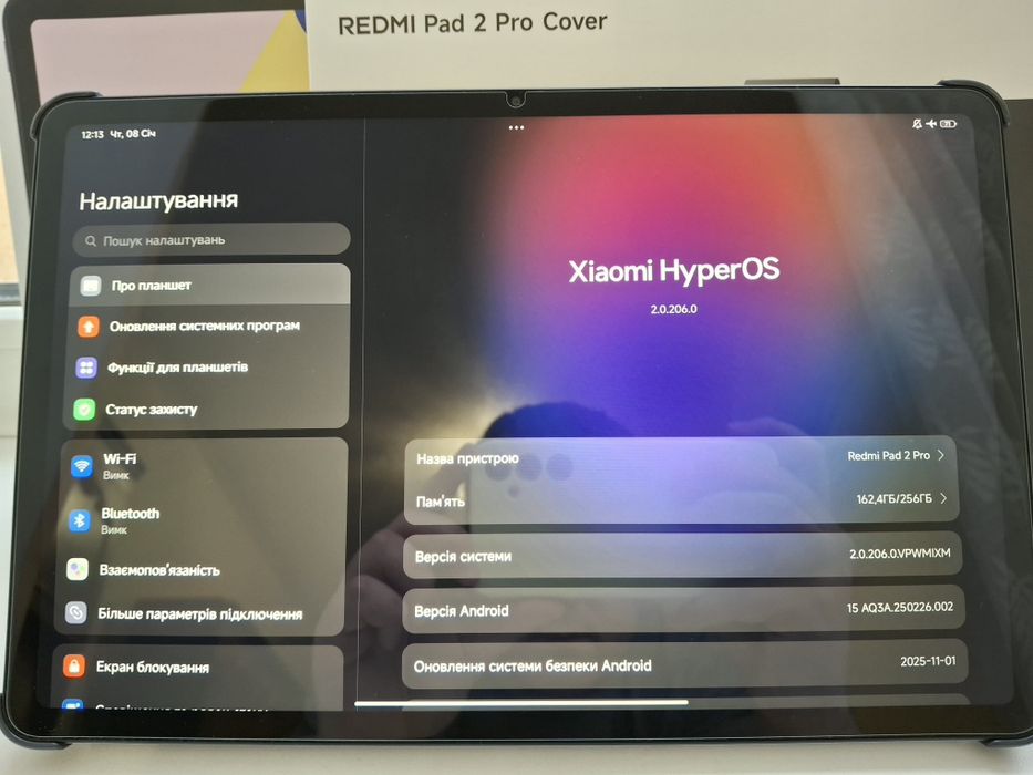 Планшет Xiaomi Redmi Pad 2 Pro Wi-Fi 8/256GB Silver: 11 850 грн ...