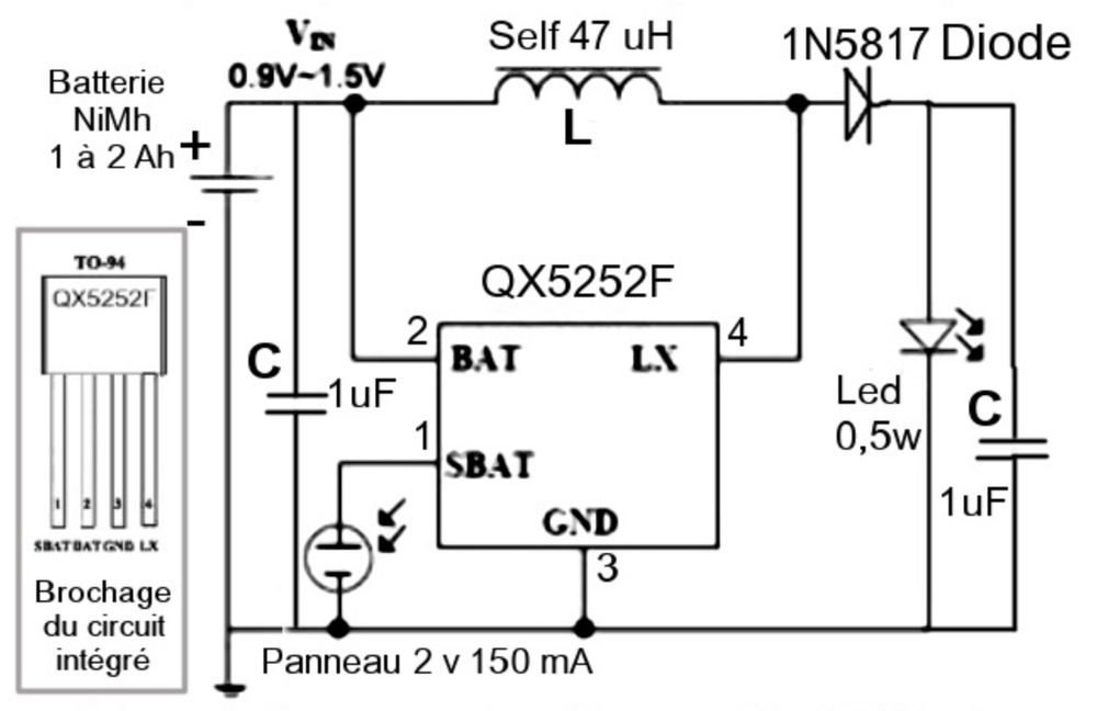 QX5252F 5252F sterownik solarnej lampki ogrodowej LED Brzezówka • OLX.pl