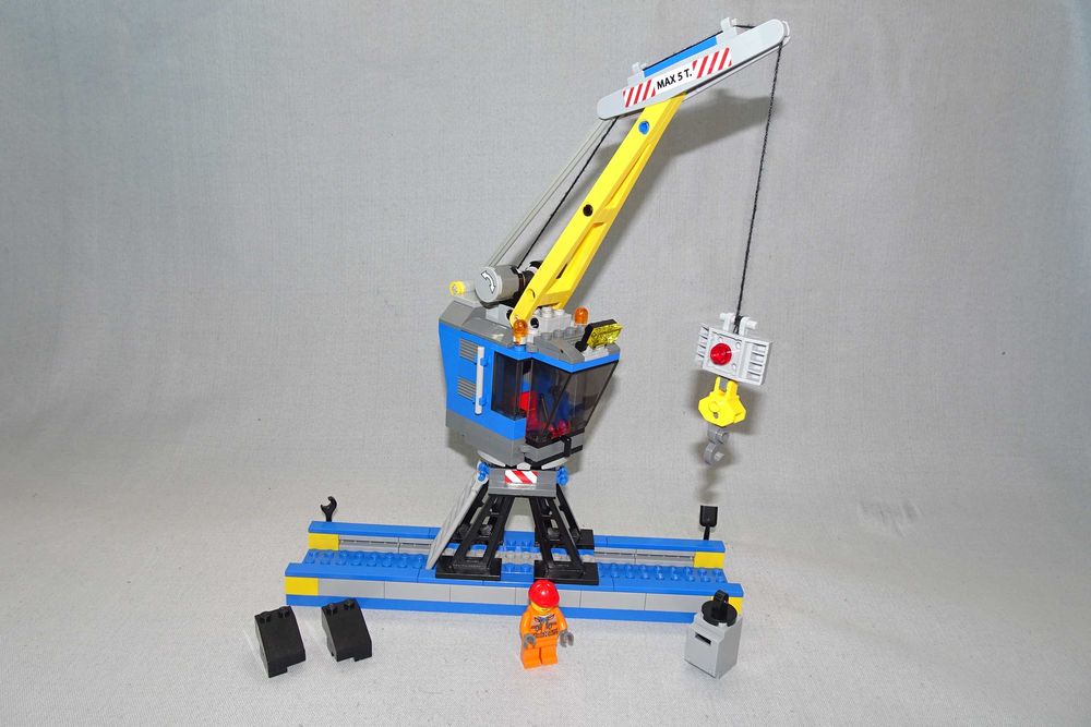 LEGO train, oryginalny dźwig do torów i pociągów z figurką - 60098 ...