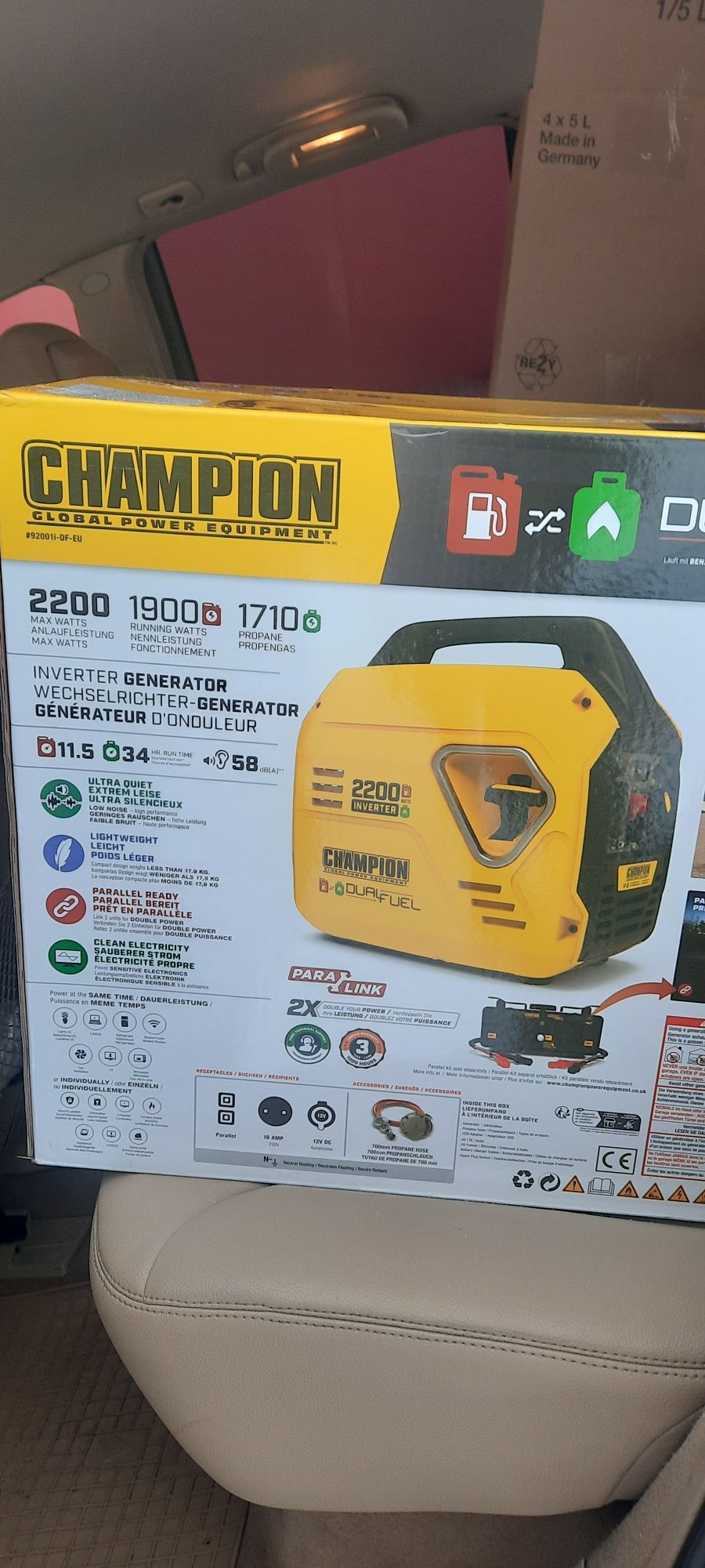 Инверторный генератор Champion Газ/ бенз.. Новый: 27 500 грн ...