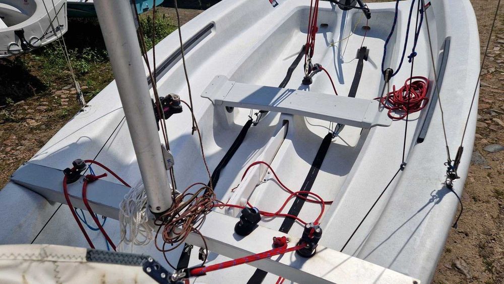 Topper Omega 4,7m + wózek slipowy (2) Łódź żaglowa żaglówka Jarocin ...