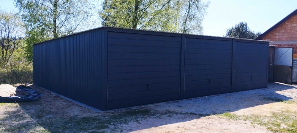 Garaż blaszany garaż blaszak garaze blaszane 9x7 5x7 7x5 kolor profil ...