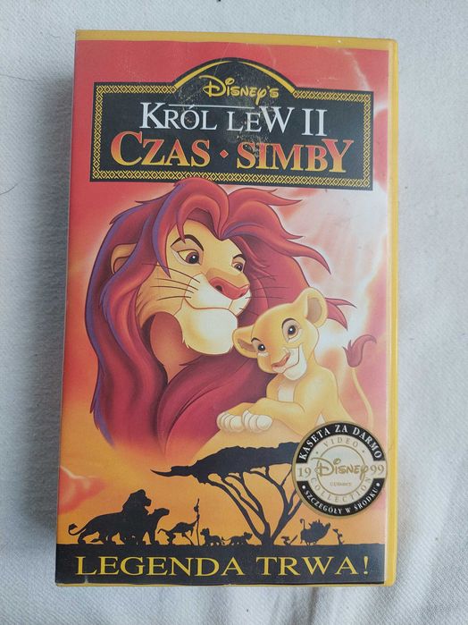 Walt Disney Król Lew i Król Lew II Czas Simby VHS oryginalna bajka ...