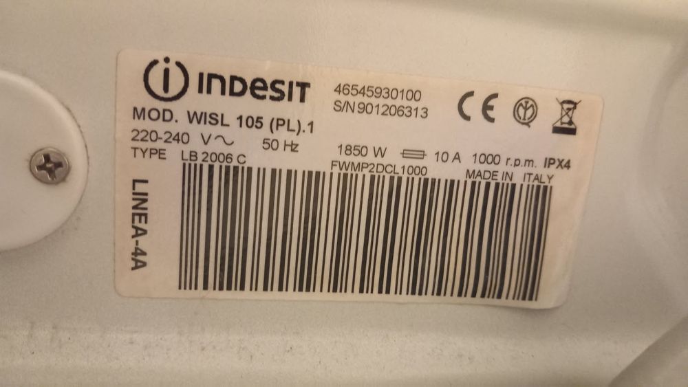 Pralka Indesit WISL 105 Made in Italy 100% sprawna Bydgoszcz • OLX.pl
