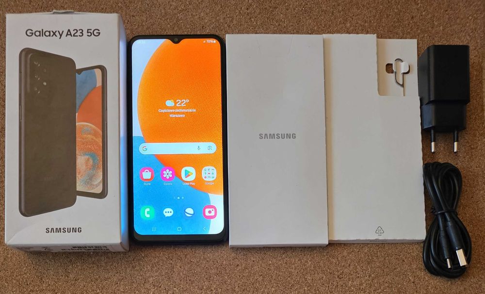 Samsung Galaxy A23 5G SM-A236 B/DSN 4GB/64GB Czarny Jak Nowy BezBlokad ...