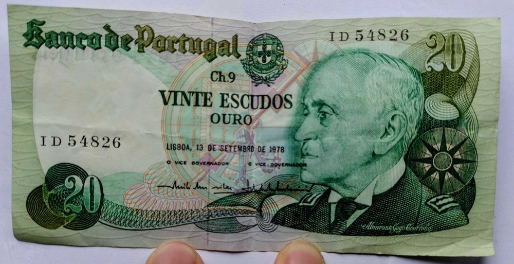 Nota de 20 escudos (1978) Maia • OLX.pt