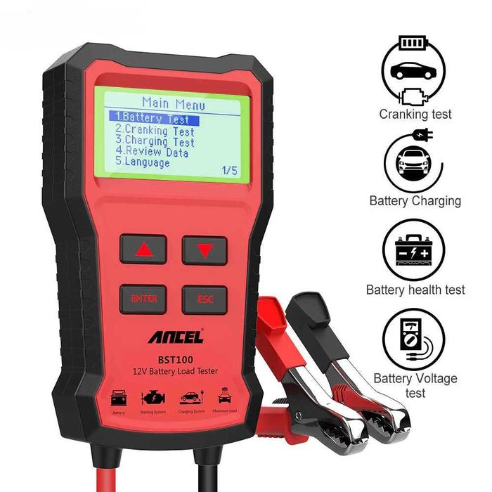 Тестер АКБ автомобиля анализатор аккумулятора/батареи машины 12 вольт ...