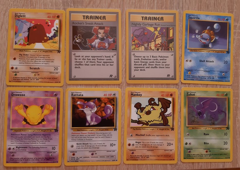 Cartas de Pokemon Team Rocket Ponte De Sor, Tramaga E Vale De Açor ...