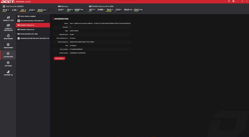 RTX 4090 ROG Strix, 14900KS, Z790 Dark Hero. Ryujin III 360, 64gb 6400: ...