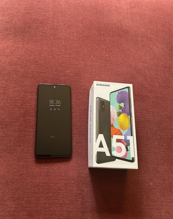 Smartphone Samsung Galaxy A51 128 GB Prism Black Lumiar • OLX Portugal