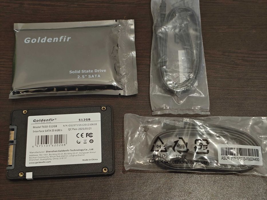 SSD 512gb Goldenfir Новые SATA 3 ССД 512Гб / SATA кабеля: 900 грн ...