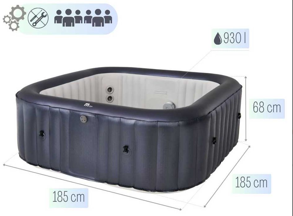 Jacuzzi ogrodowe Mspa Otium 6 osobowe Hydromasaż Ozon UV Model na 2025 ...