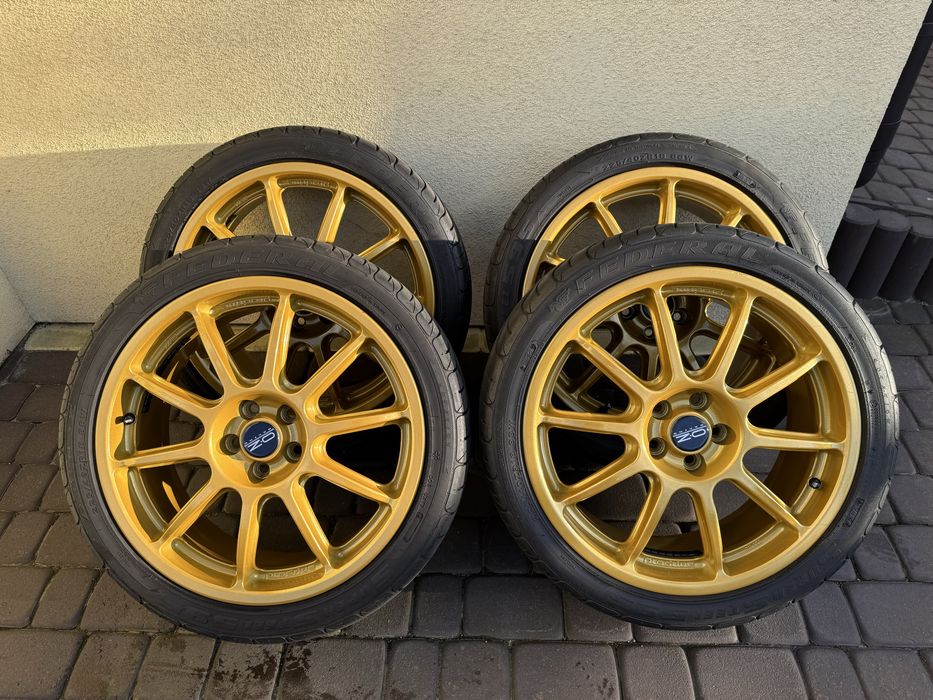 Felgi koła OZ Racing Prodrive 18 cali Subaru Impreza złote 5x100 Gaj ...
