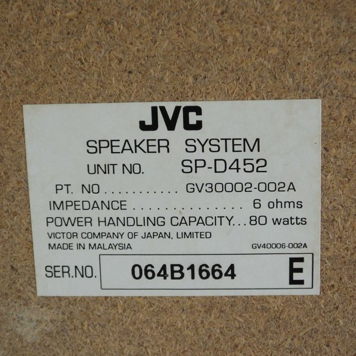 Kolumny głośnikowe JVC SP-D452 6 ohms 80 watts Poznań Jeżyce • OLX.pl