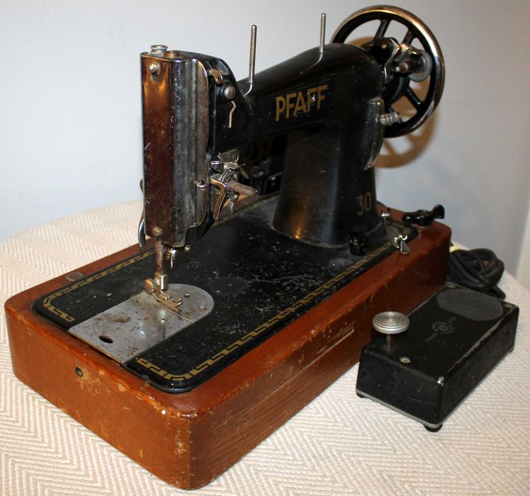 Stara/antyk maszyna do szycia Pfaff 30/5+6031/kolekcjonerska Kamienna ...