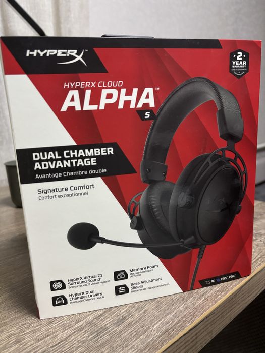 Hyperx Cloud Alpha S ігрові навушники з підтримкою 7.1: 3 500 грн. - Навушники Київ на Olx