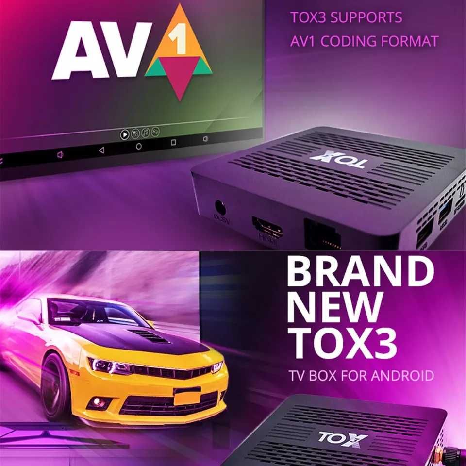 Tox-3 TOX3 tox3 Токс 3 rev2 4/32Gb AMLOGIK S905X4 Lan 1GB Android TV: 2 ...