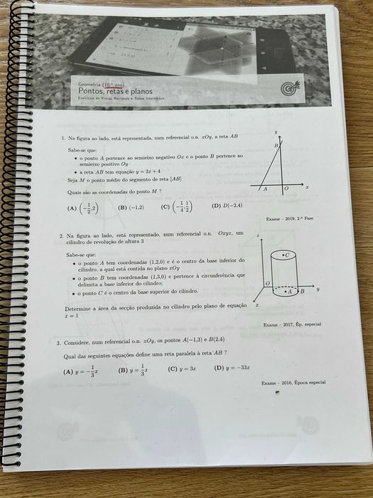 Exercícios do Matemática? Absolutamente! do 10º ano ao 12º ano Coimbra ...