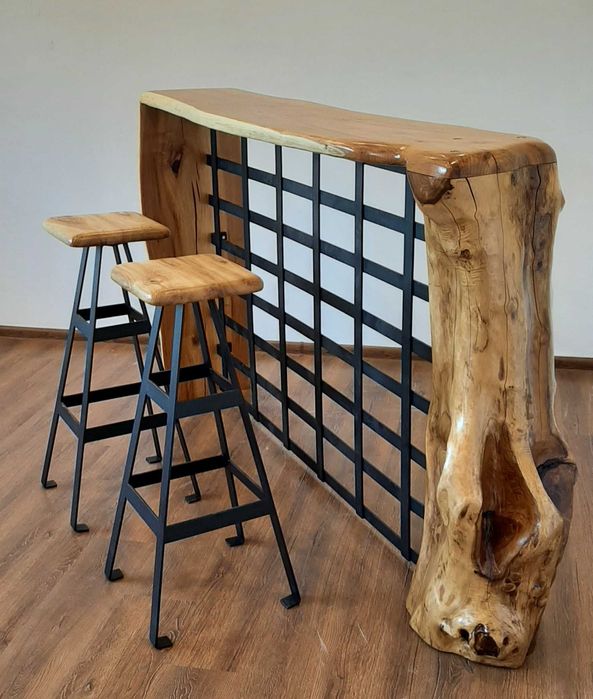 Bar w stylu industrialnym - DREWNO- STAL! Koryta • OLX.pl