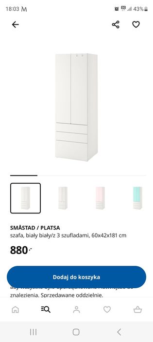 Meble IKEA Smastad/Platsa Bydgoszcz • OLX.pl