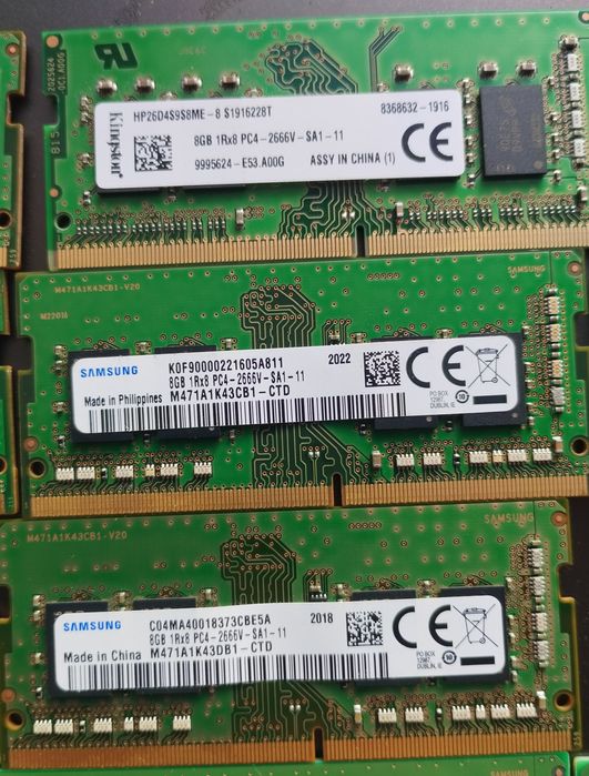 Ddr4 8gb 16 Gb озу Ram оперативна память So Dimm 2133 2400 2666 320 470 грн Комплектуючі та
