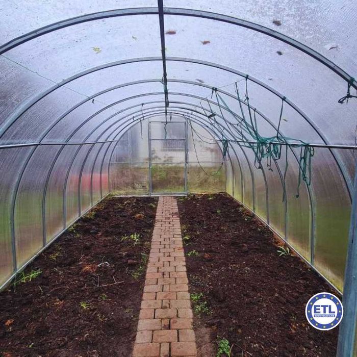 Szklarnia Tunel ogrodowy 3x4 3x6 3x8 profil 20x20mm poliwęglan 4 / 6mm ...