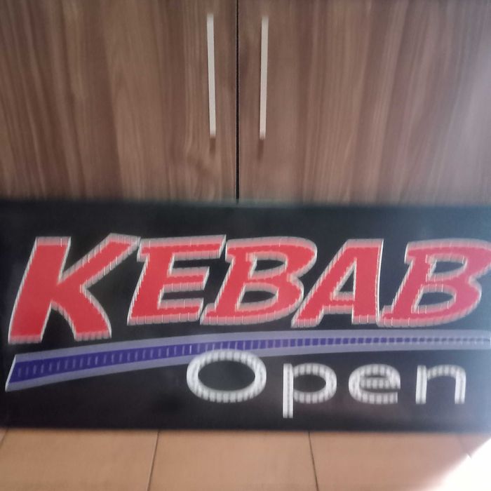 Reklama KEBAB OPEN 100x41 cm Zewnętrzna LED Jarosław • OLX.pl