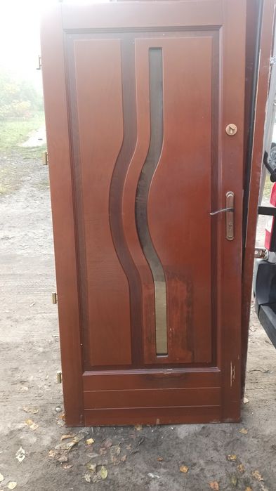 SOLIDNE DREWNIANE Drzwi wejściowe zewnętrzne Poznań Strzeszyn • OLX.pl