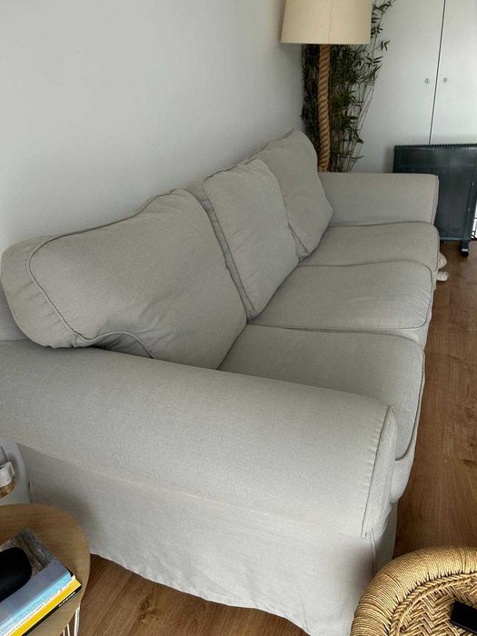 Sofá EKTORP 3 Lugares IKEA – Bege Claro (KILAND) União de Freguesias da ...