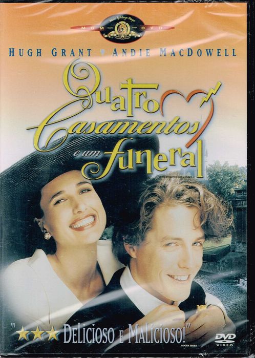 Filme em DVD: Quatro Casamentos e Um Funeral - NOVO! SELADO! Parque das ...