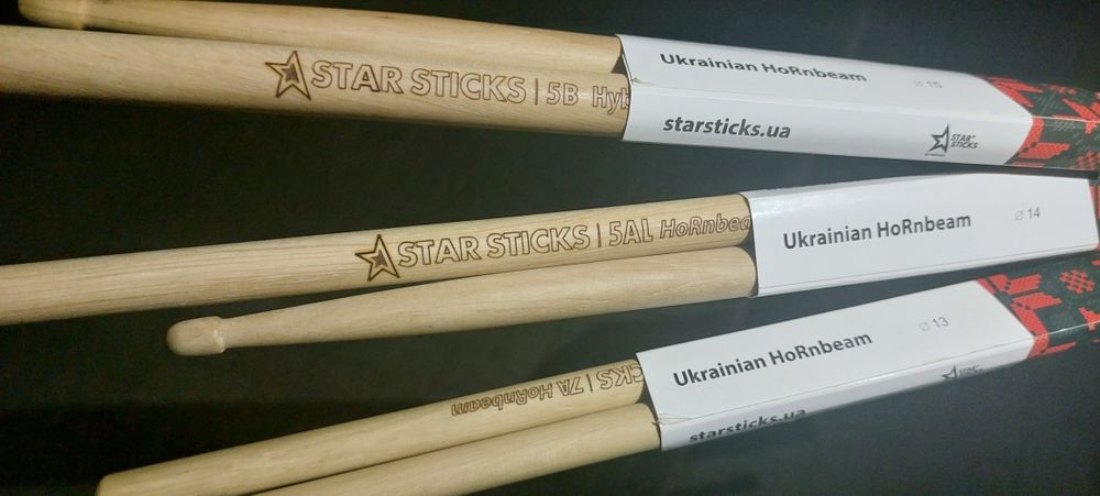 Барабанні палички STAR STICKS: 350 грн. - Ударні інструменти Львів на Olx